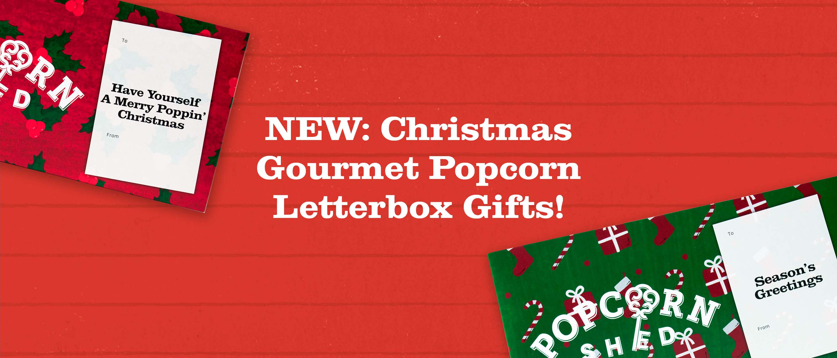 NEW: Christmas Gourmet Popcorn Letterbox Gifts | Popcorn Shed