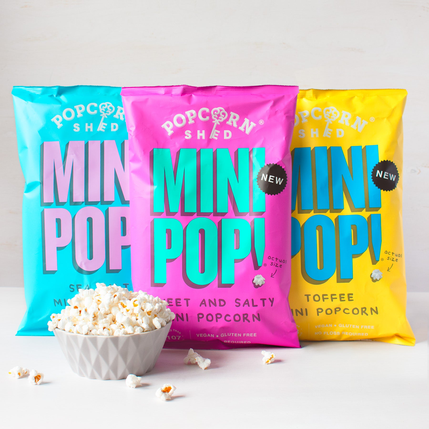 Mini Pop!® Popcorn Favourites Selection | 3 Vegan Snack Flavours ...