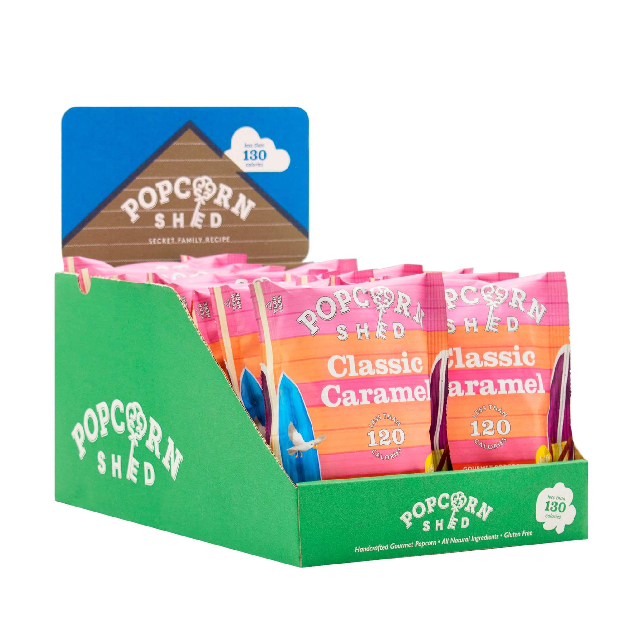 Classic Caramel Popcorn Snack Packs | Vegan Friendly | Popcorn Shed