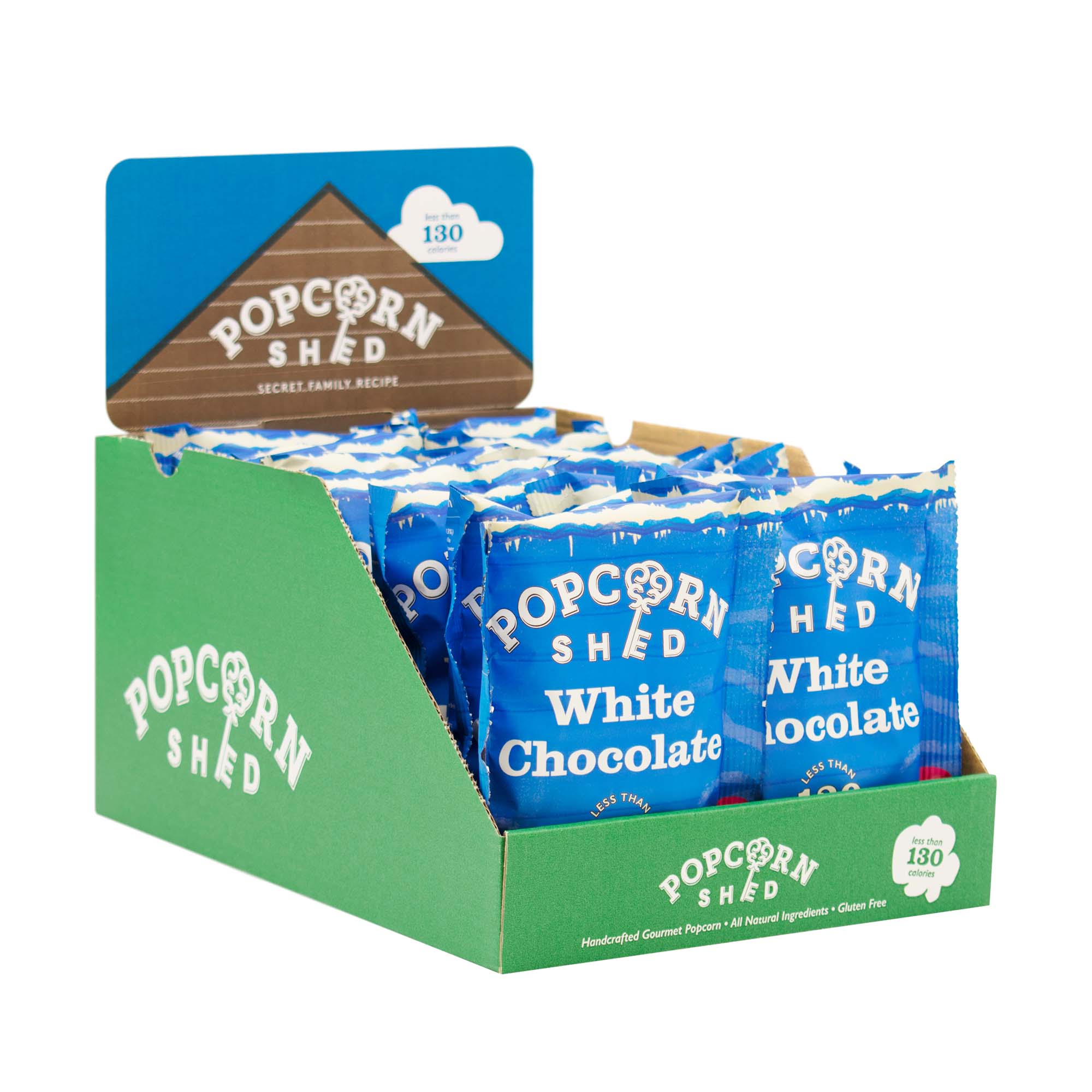 White Chocolate Popcorn Snack Packs | Gourmet Treats | Popcorn Shed