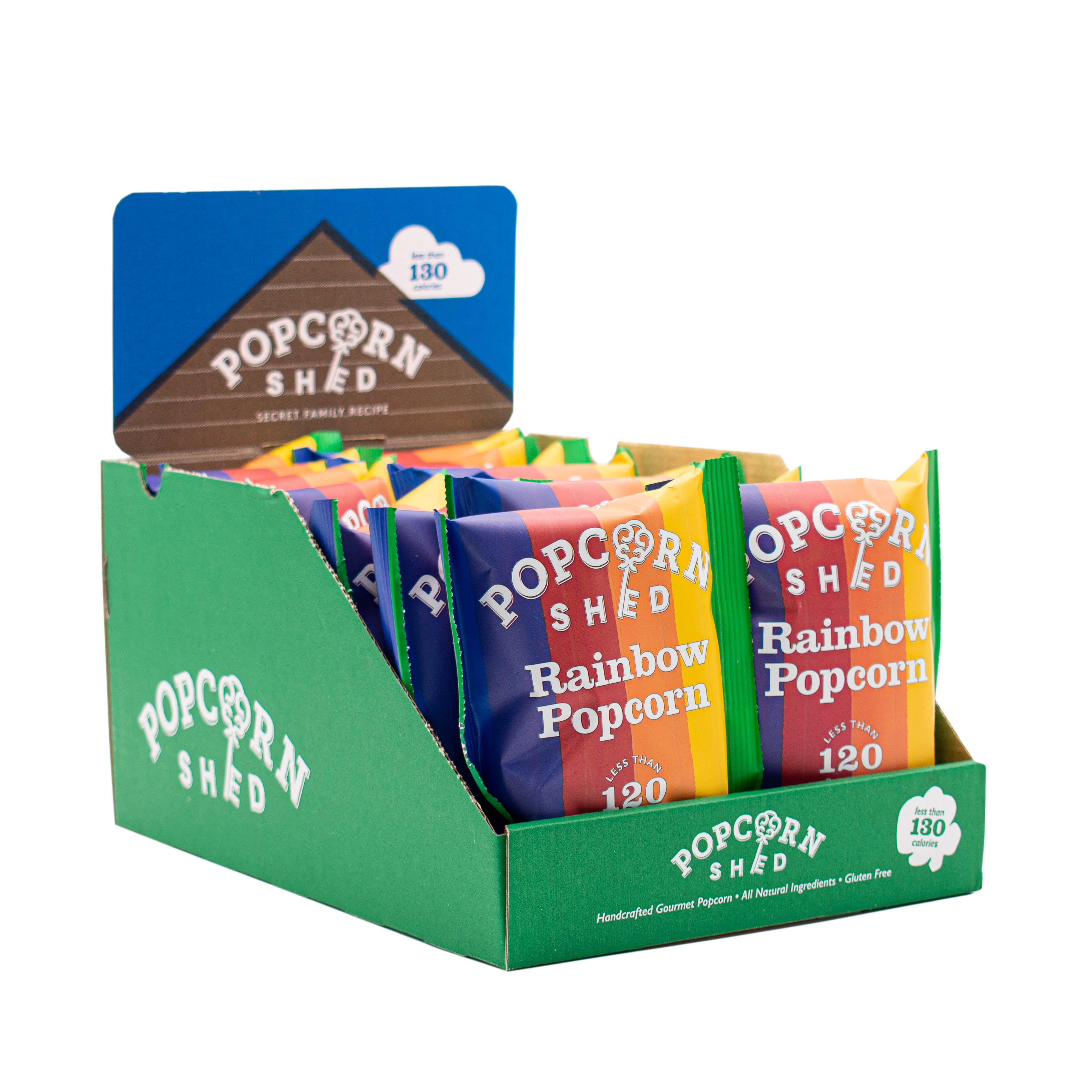 Rainbow Popcorn Snack Packs | Vanilla Caramel | Popcorn Shed