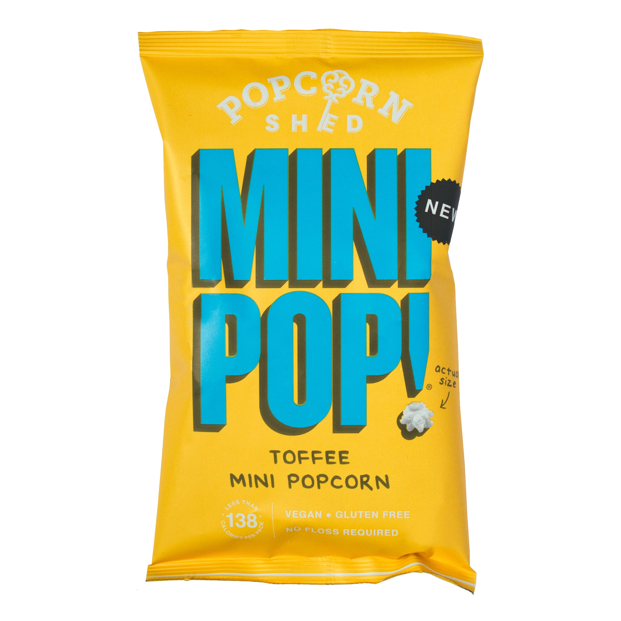Mini Pop!® Toffee - Vegan Popcorn Single Serve Bag – Popcorn Shed